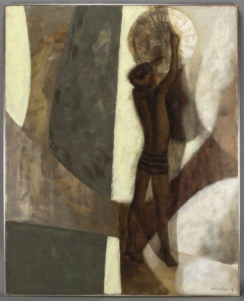 Cecil Lang Casebier | Boy with Darts (1959) | MutualArt