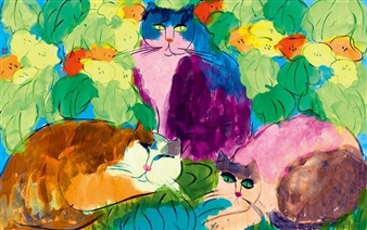 Walasse Ting | Cat Series I | MutualArt