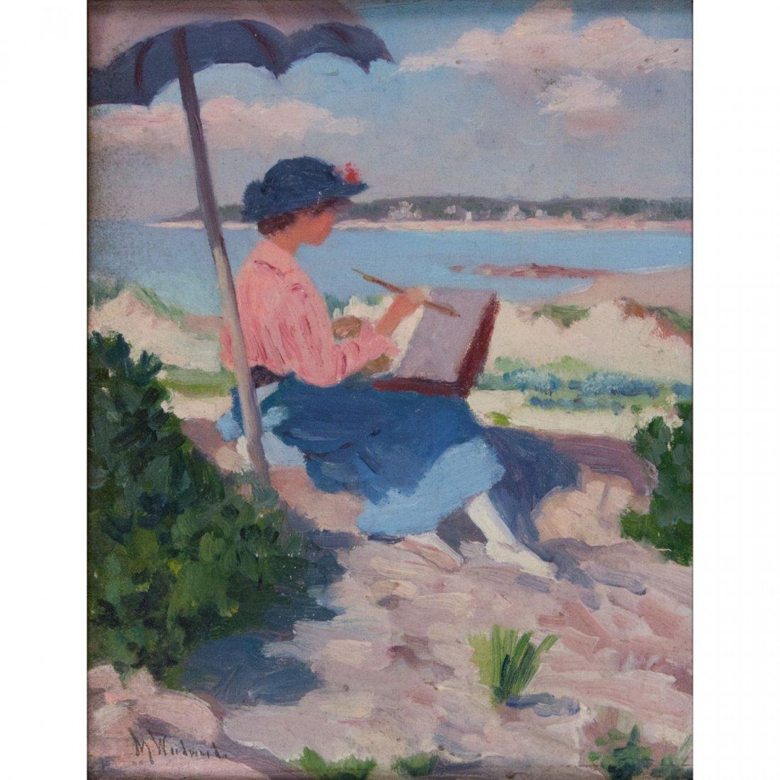 Mabel May Woodward | Sketching By the Sea | MutualArt
