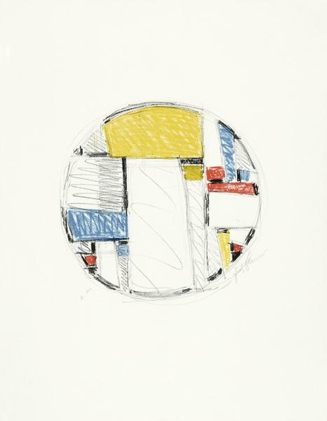 Fritz Glarner | Color Drawing For Tondo (1964) | MutualArt