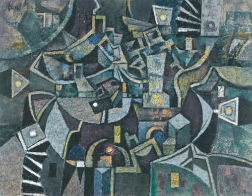 Nikos Hadjikyriakos-Ghika | Nocturnal Houses, Athens (1967) | MutualArt