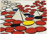 Alexander Calder | Pyramids and Circles | MutualArt