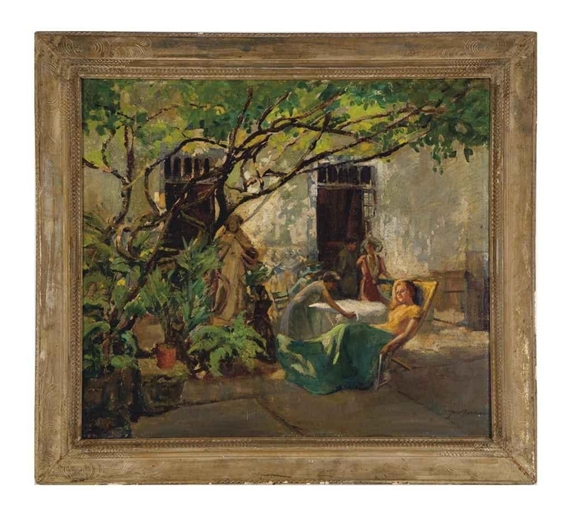 Jane Freeman | Patio in Southern France | MutualArt