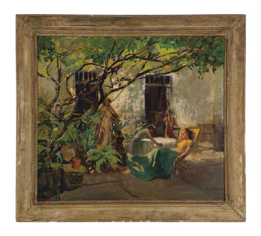 Jane Freeman | Patio in Southern France | MutualArt