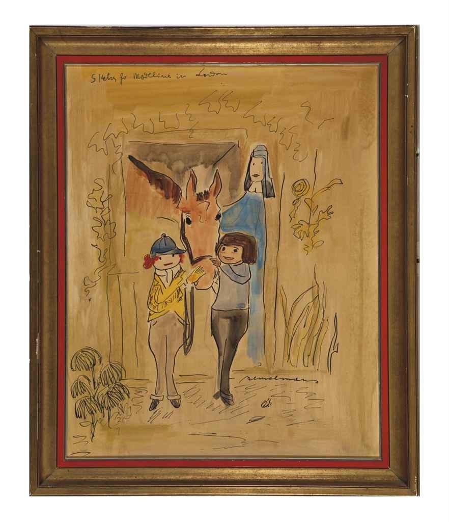 Ludwig Bemelmans | Sketch for Madeline in London | MutualArt