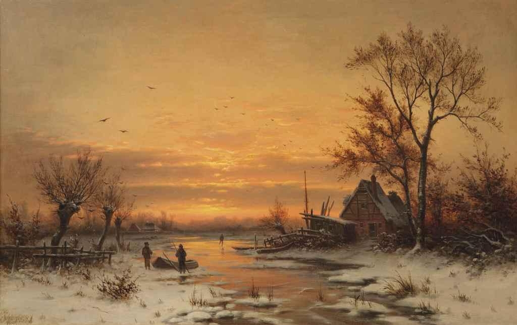 Karl Schlesinger | Under the full moon (1868) | MutualArt