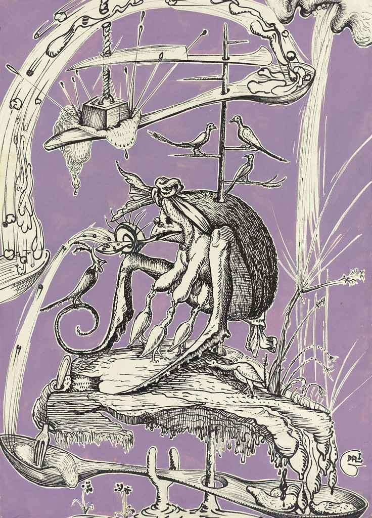 Salvador Dalí | Snake in Landscape (1975) | MutualArt