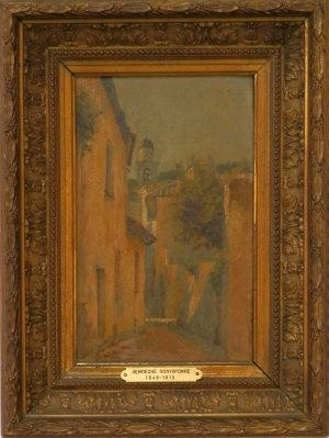 Polychronis Lembesis | Village street scene | MutualArt