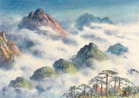 Sitong Pan | The Sea of Clouds at the Yellow Mountain | Artwork ...