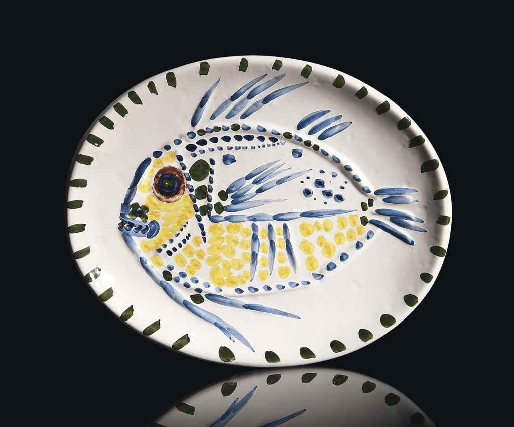 Pablo Picasso | Poisson fond blanc (1952) | MutualArt