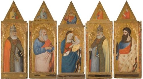 Giovanni del Biondo | Five panels from a dismembered polyptych: Main ...