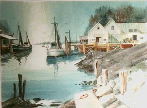 Allen Ulmer | Untitled - Sailing Docks (Circa 1970) | MutualArt