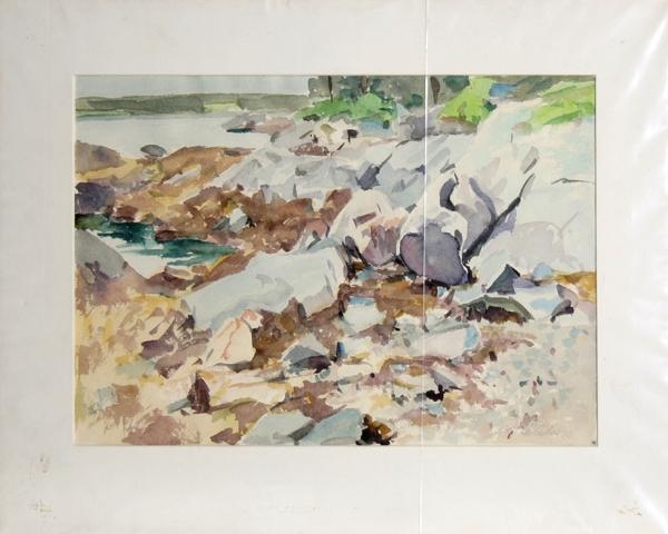 Charles DuBack | Rock Beach, Maine (1975) | MutualArt