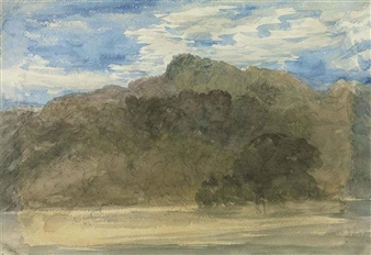 David Cox Sr. | A windmill in a landscape | MutualArt