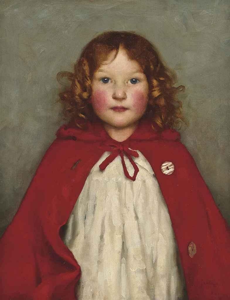 Thomas Cooper Gotch | Young Phyllis; A Portrait Study of Phyllis Gotch ...