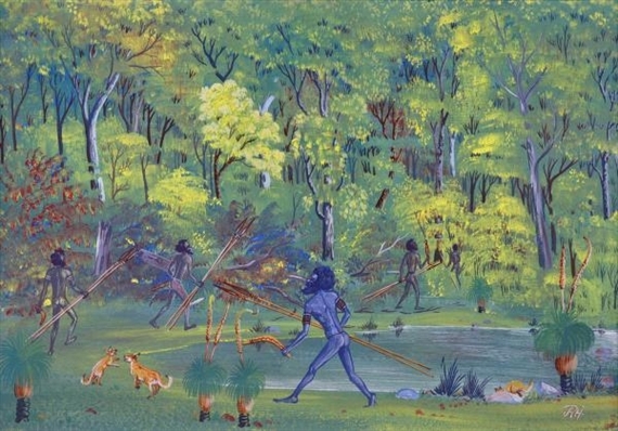 Revel Cooper | Aboriginal Hunting Party (1968) | MutualArt