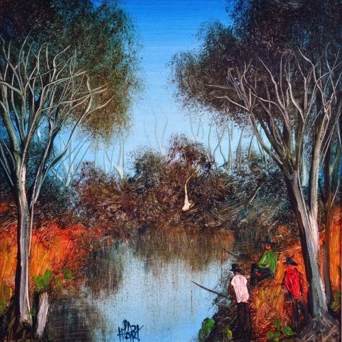 Kevin Charles Hart | Fishing at the Lagoon | MutualArt