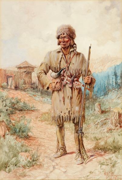 Edgar Samual Paxson | Young Chief Charlo | MutualArt