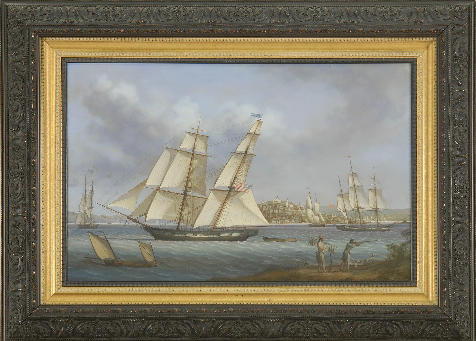 Louis Dodd | The Continental Navy Frigate Hancock outward bound from ...