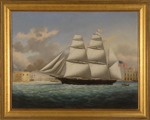 William Bygrave | Ship portrait of the bark White Wing (1854) | MutualArt