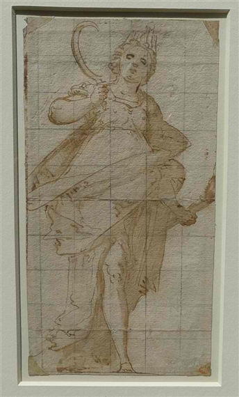 Unknown | Classical woman holding a sickle | MutualArt