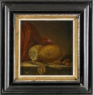 Johan Johnsen | Nature morte med citron och mandel | MutualArt