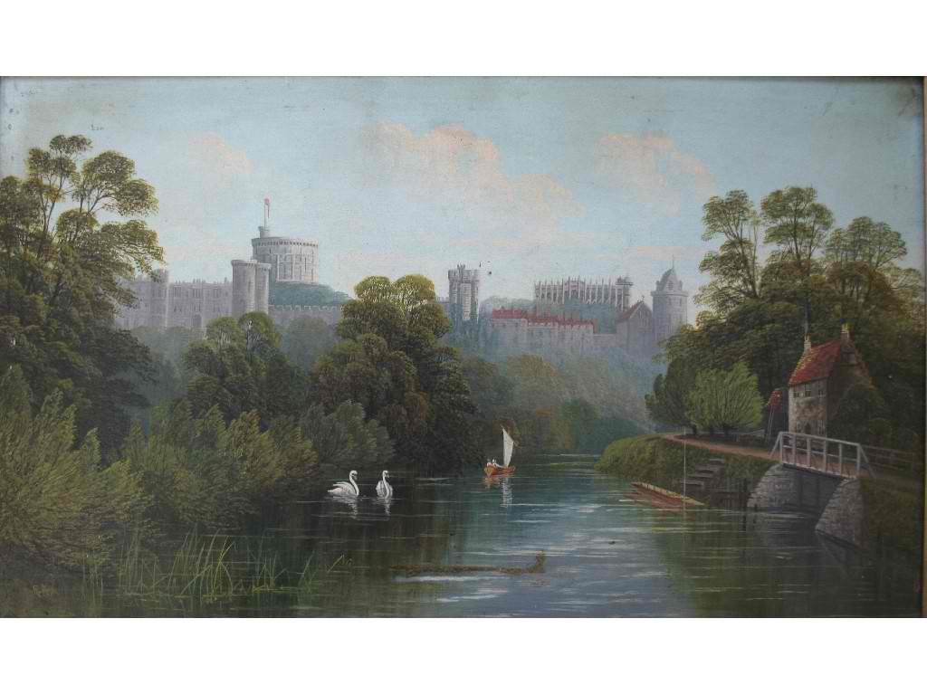 R. Allan | WINDSOR CASTLE FROM THE THAMES | MutualArt