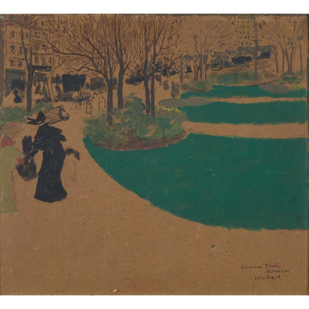 Édouard Vuillard | Fashionable Lady, Square des Batignolles (1898 ...