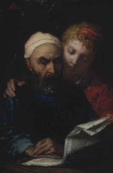 Auguste-Barthélemy Glaize | La lecture | MutualArt