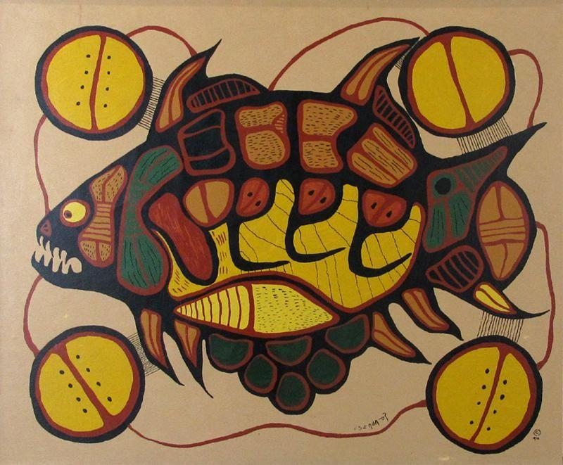 Norval Morrisseau | Primative Fish | MutualArt
