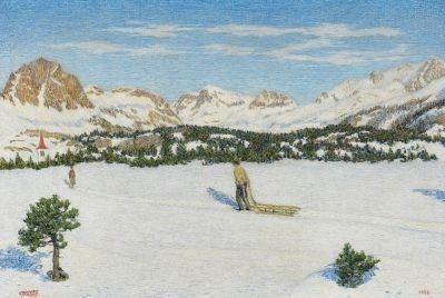 Gottardo Segantini | Febbraio a Maloja (1928) | MutualArt