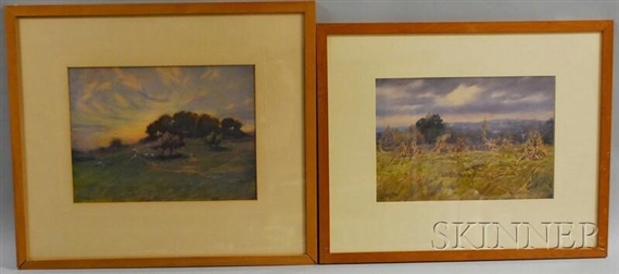 John Wesley Little | 2 Works: Last Lights of Day & Autumn Day in the ...