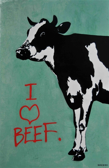 Blek Le Rat | I Love Beef | MutualArt