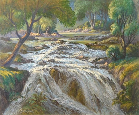 Bernard Ninnes | The Swallow Falls, North Wales | MutualArt