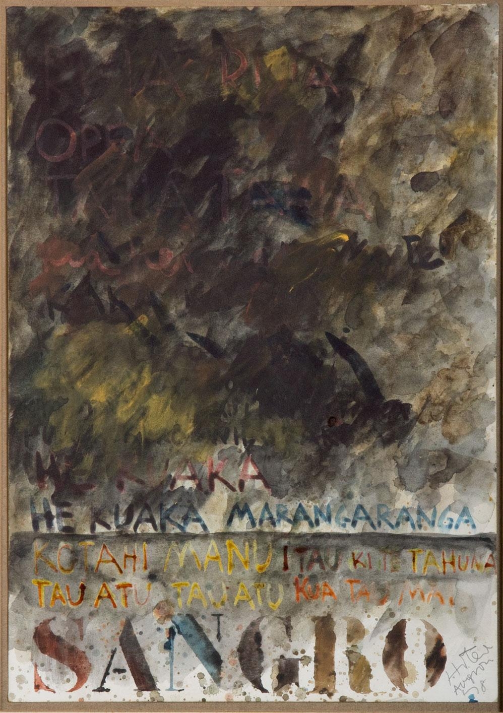 Ralph Hotere | Sangro (1978) | MutualArt