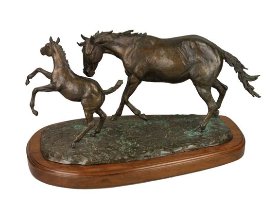 Jim Reno | Mare and Foal | MutualArt