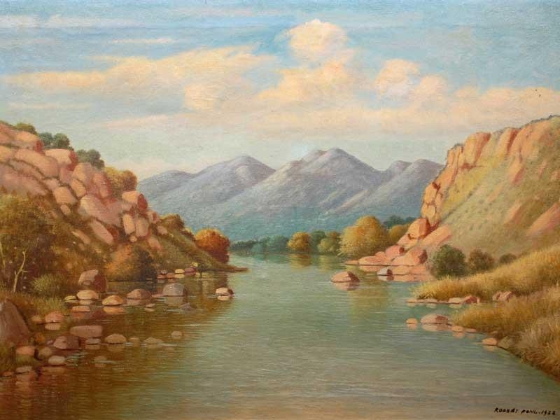 Pohl Robert | River Landscape (1958) | MutualArt