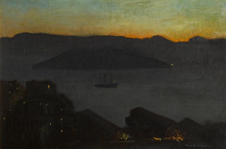 Charles Rollo Peters | Dawn on San Francisco Bay | MutualArt