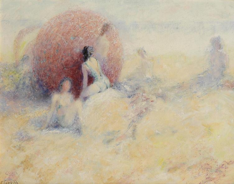 William Henry Clapp | Bathers at the beach (1946) | MutualArt