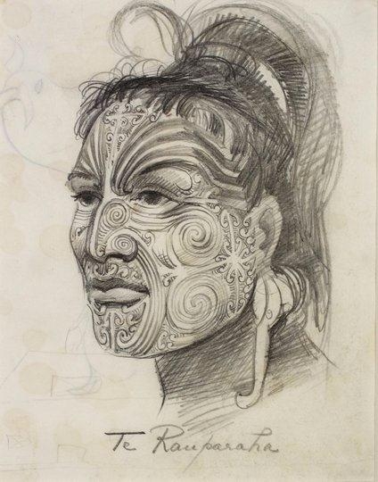 Theo Schoon | Portrait of Te Rauparaha (1960) | MutualArt