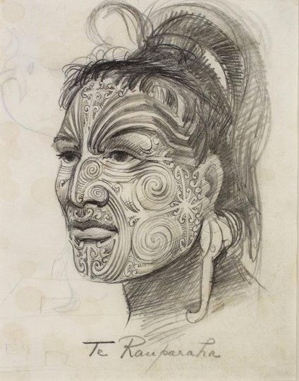 Theo Schoon | Portrait of Te Rauparaha (1960) | MutualArt
