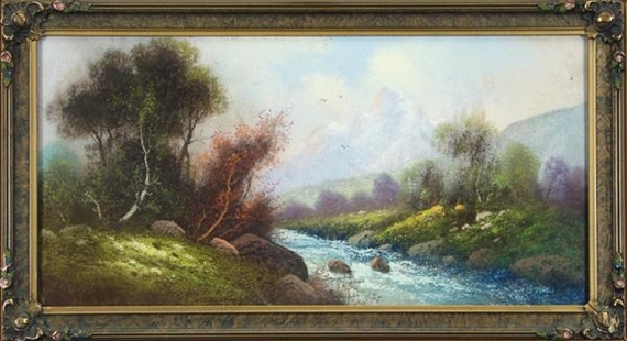 William Henry Chandler | RUSHING RIVER | MutualArt