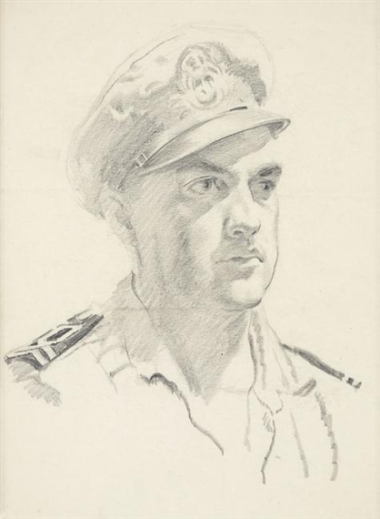 Russell Clark | Portrait Of A Navy Officer (1944) | MutualArt