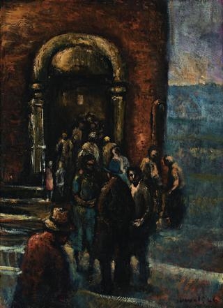 James Wigley | The Food Queue (Circa 1946) | MutualArt