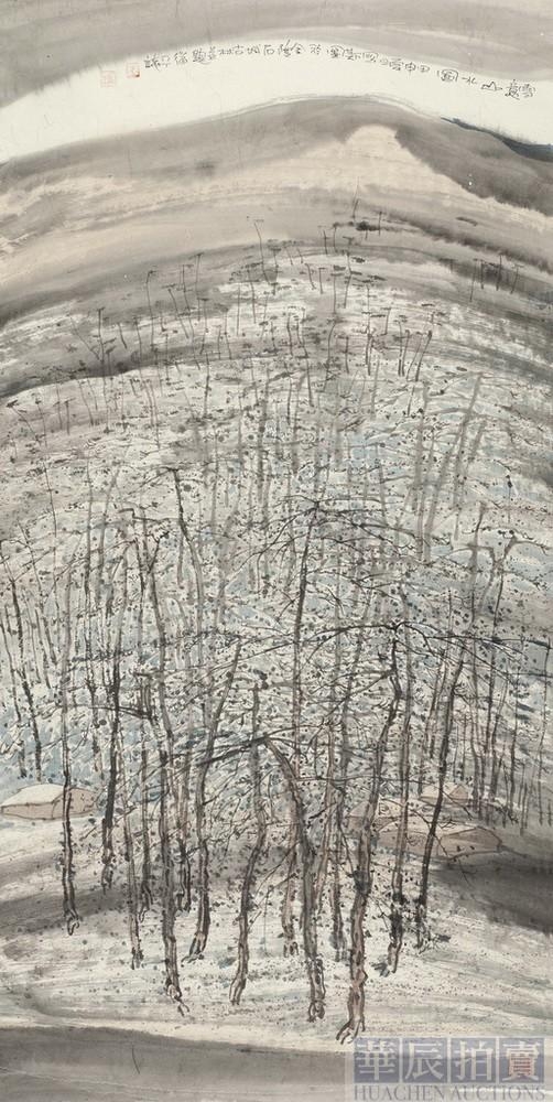 Zhu Daoping | AUSPICIOUS AUTUMN MOUNTAIN & PAINTING OF A RIVER BANK ...