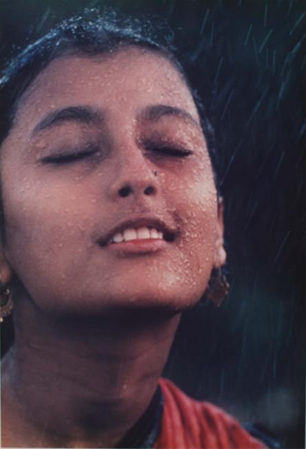 Brake Brian | Indian Girl in Early Monsoon Rain (1994) | MutualArt
