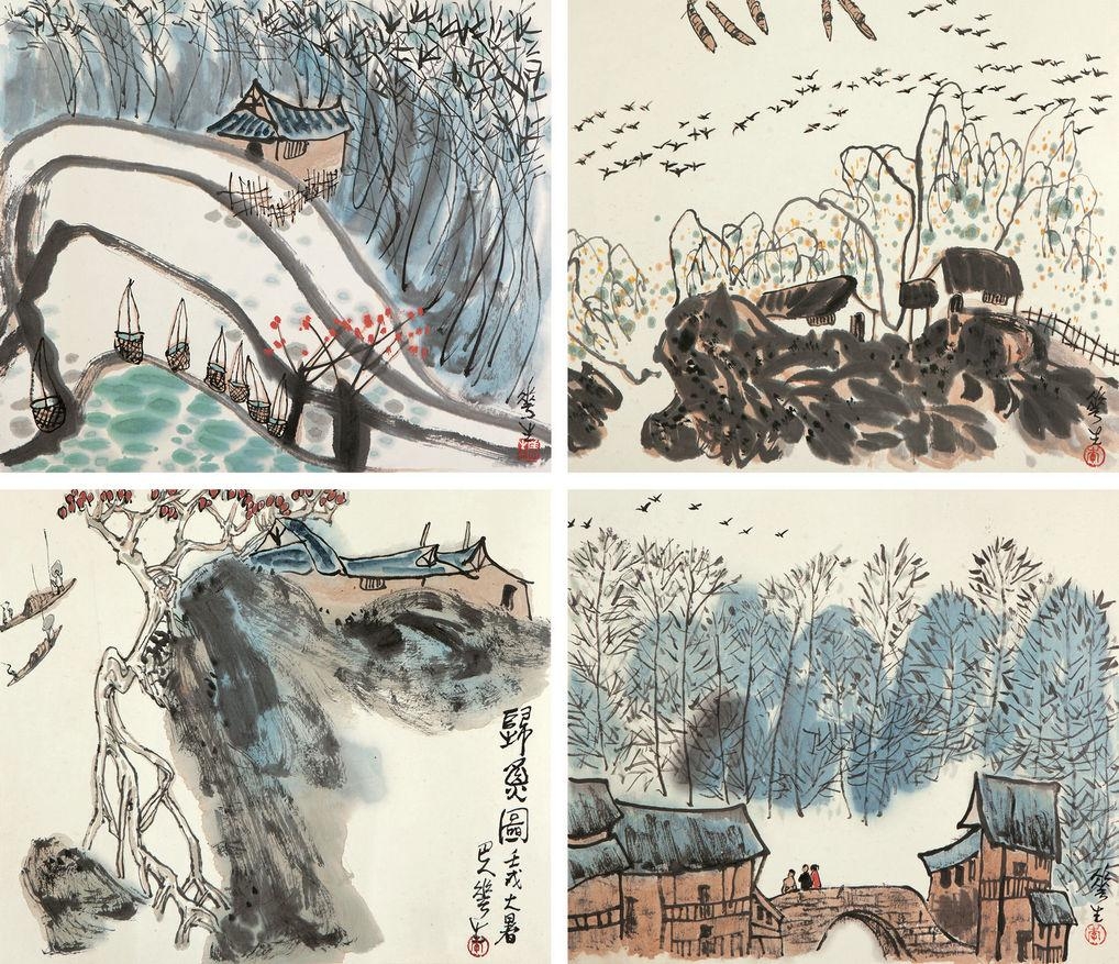 Li Huasheng | 4 works: LANDSCAPE | MutualArt