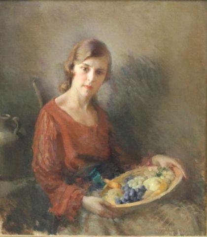 Gladys Nelson Smith | Model with Fruit | MutualArt