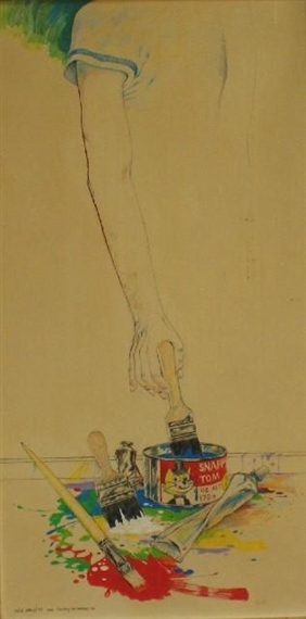 Louis Robert James | Snappy Tom Painting Tin (1977) | MutualArt