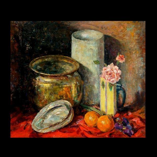 Dedrick Stuber | Still Life with Copper Pot | MutualArt